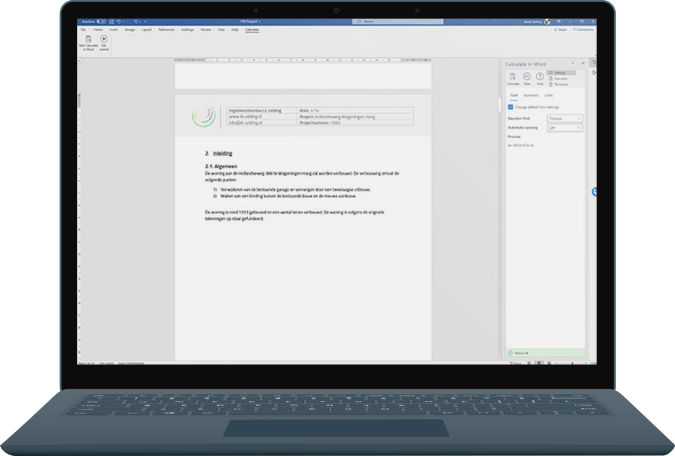 Calculate In Word Calculations Made Easy MS Word Add in Calculator